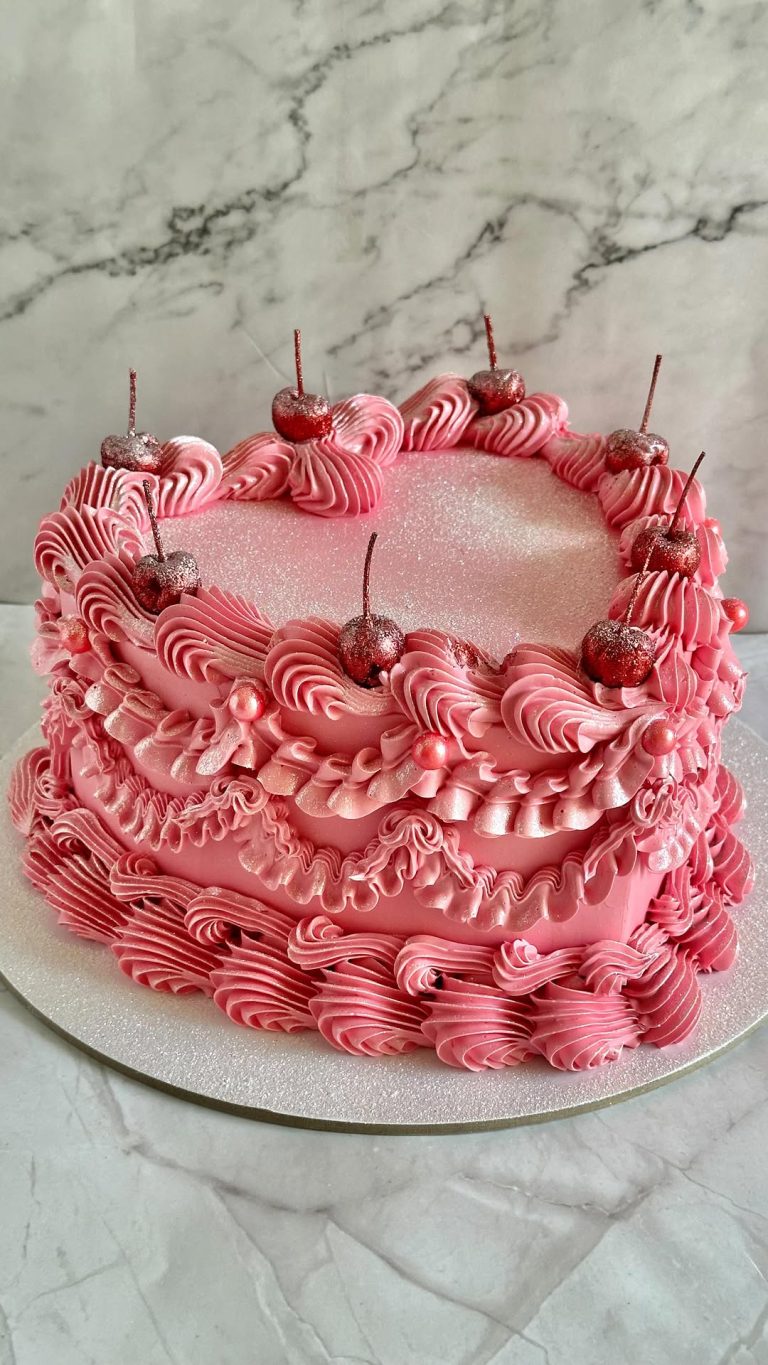 23 Stunning Heart Cake Design For Valentine's Day (2026) - Oh My Gut